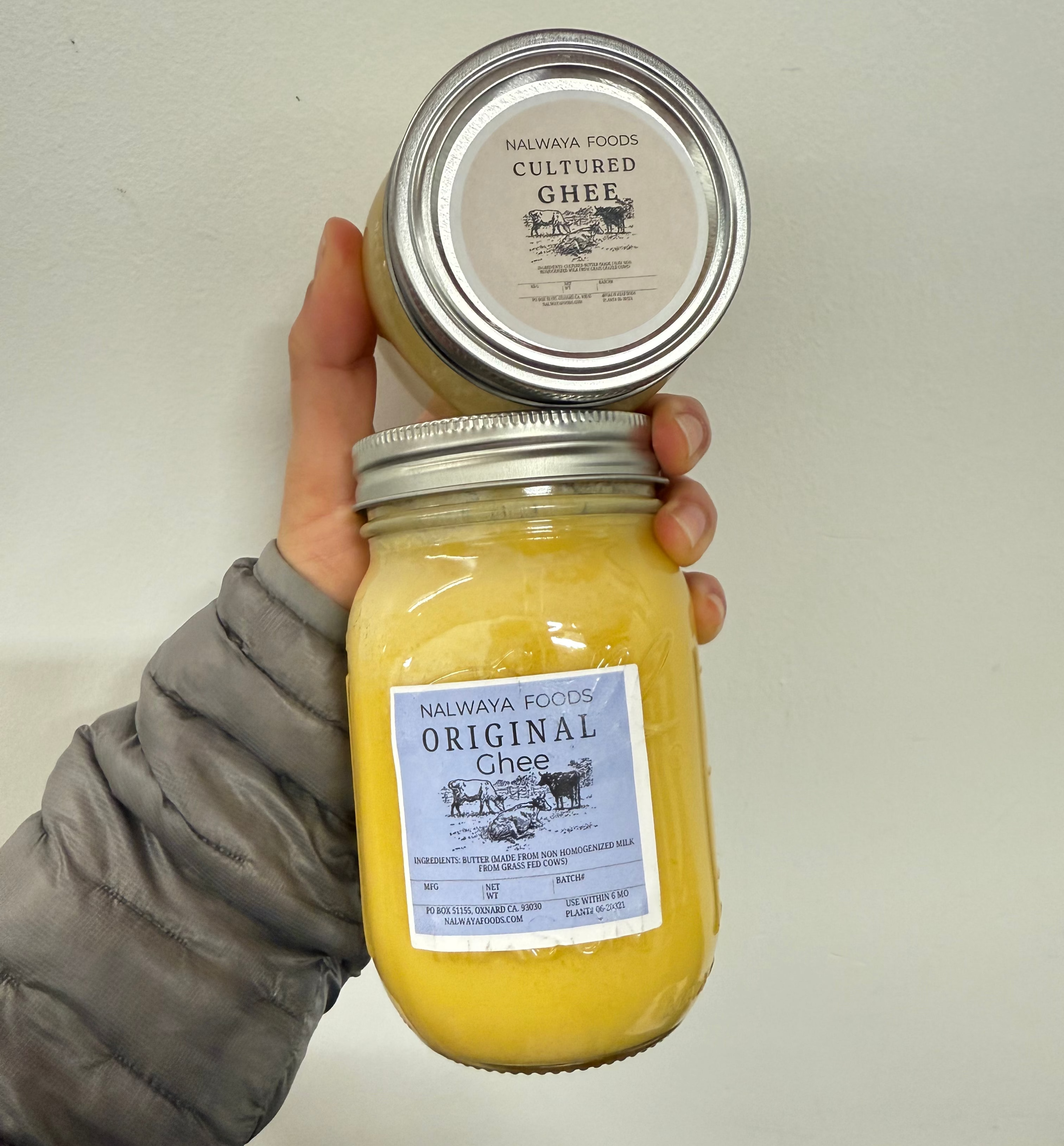 Brown Butter Ghee, Cultured Ghee & Original Ghee from Nalwaya foods 8o ...